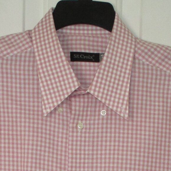 St. Croix | Shirts | St Croix Mens Ls Beige Pink Cotton Linen Resort ...